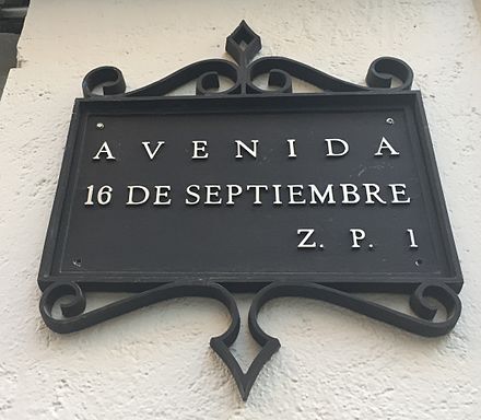 Dates as street and avenue names in Spanish-speaking countries ...