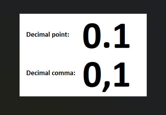 Decimal Comma or Decimal Point? - spanishNY.com